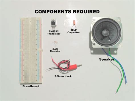 Single Transistor Audio Amplifier Electronics Projects Hub