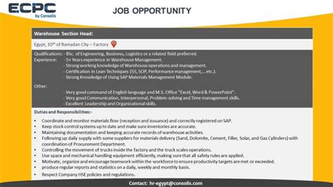 Ahmed Emad Cpim On Linkedin Jobopportunity