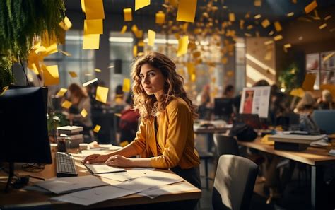 Premium Ai Image Collaborative Project In A Contemporary Workspace Generative By Ai