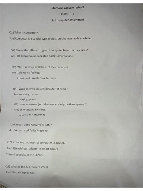 sa1 computer assignment pdf