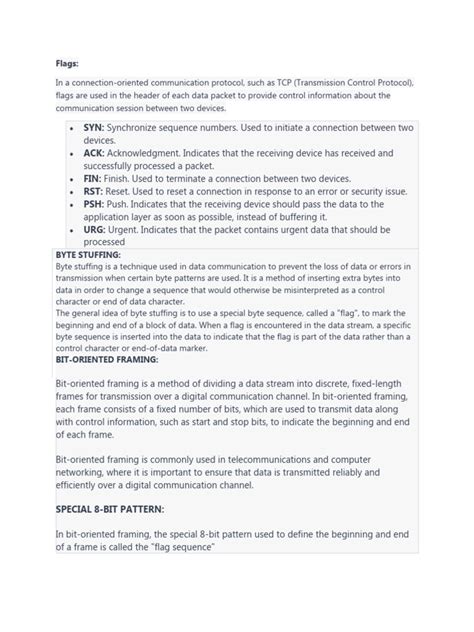 Flags Pdf Error Detection And Correction Transmission Control