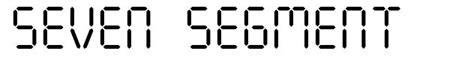 Seven Segment Font By Krafti Lab Fontriver