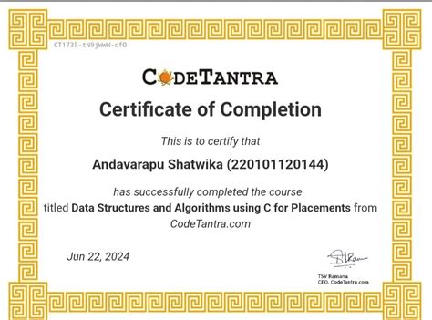 Codetantra Datastructures Algorithms Cprogramming
