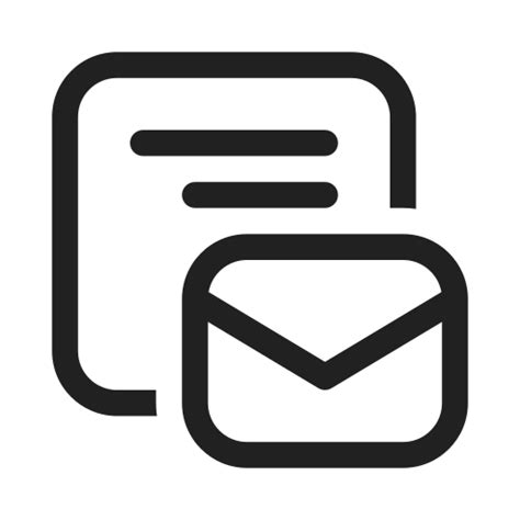 Mail Template Regular User Interface And Gesture Icons