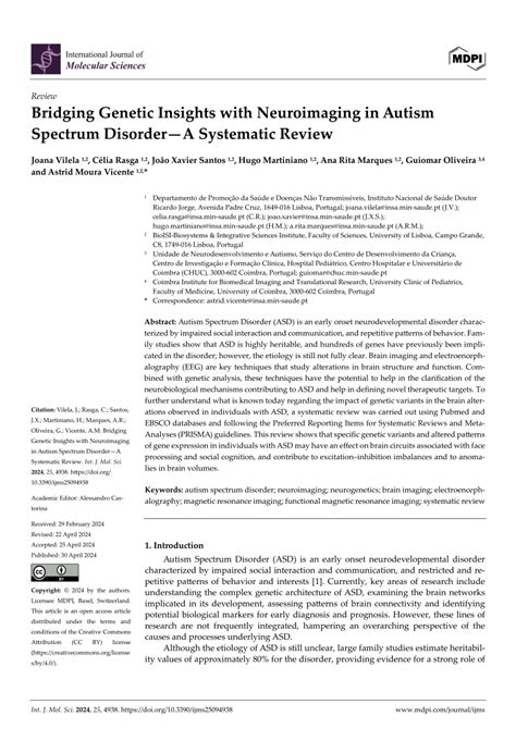 PDF Bridging Genetic Insights With Neuroimaging In Autism Spectrum