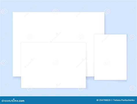 International Paper Sizes Stock Vector Illustration Of Size 254798820