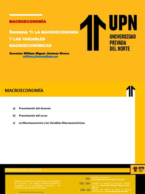 Clase 1 Macroeconomia Y Las Variables Macroeconomicas Descargar Gratis Pdf Macroeconómica