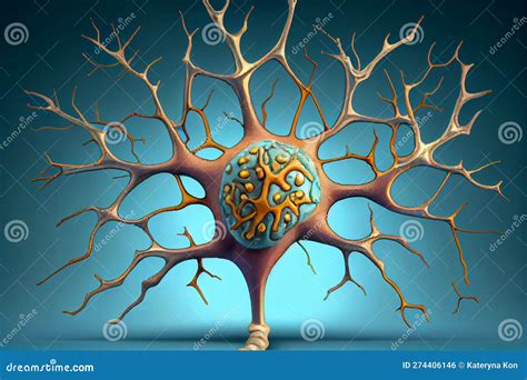 Neurons Brain Cells Neural Network Concept Generative Ai