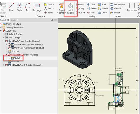 sketch lines and projecting geometry autodesk community