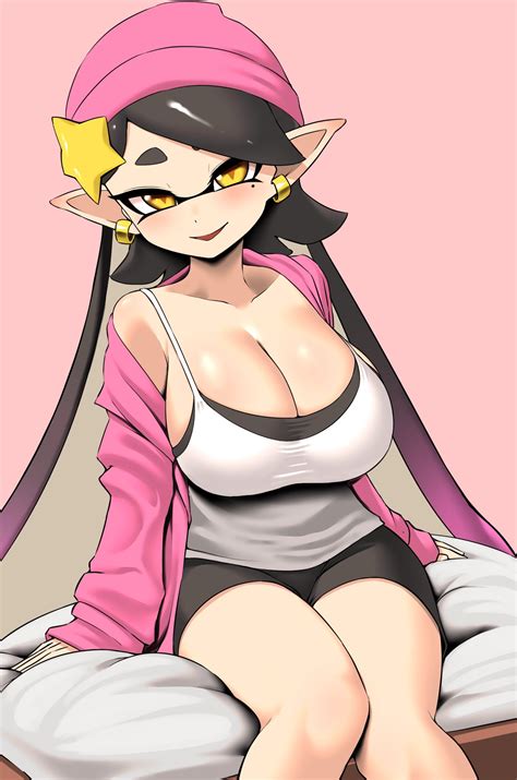 Rule 34 Big Breasts Callie Splatoon Cleavage Inkling Inkling Girl