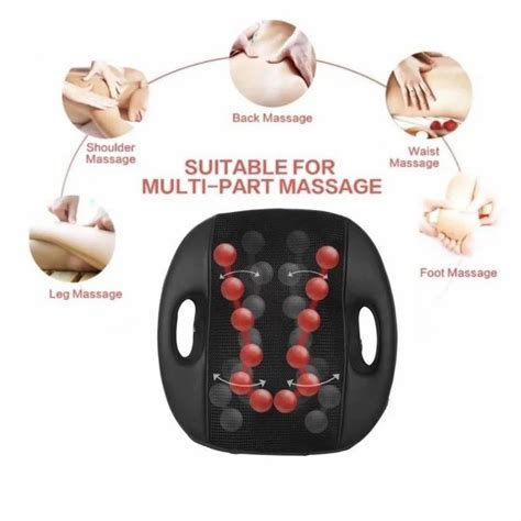 Back Massager For Chair And Sofa 3d Back Massager 12 Ball Rubbing