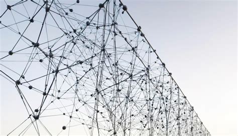 Premium Photo View Of A Abstract Connection Structure With Connecting Dots And Lines