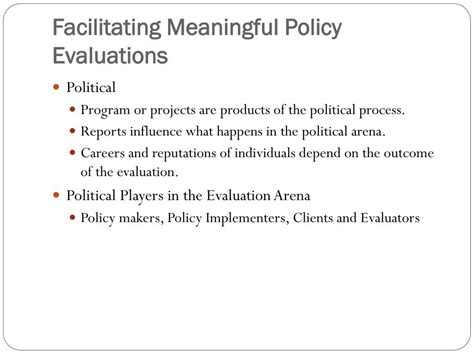 Ppt Chapter 11 Policy Evaluation Determining If The Policy Works