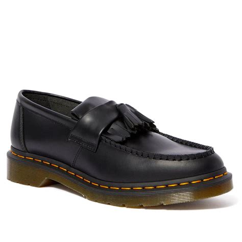 Dr Martens Adrian Mens Leather Tassel Loafers Black
