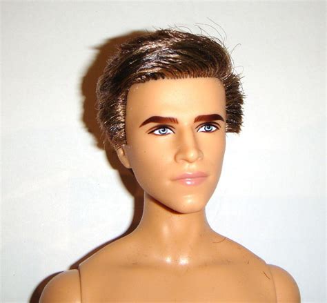 Nude Ken Doll Handsome Brunette Articulated Ken Doll For Ooak Hg01 A
