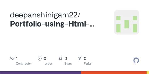 Github Deepanshinigam22portfolio Using Html Css Js