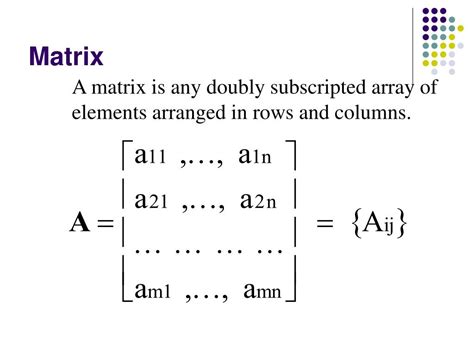 PPT Matrix Algebra Basics PowerPoint Presentation Free Download ID