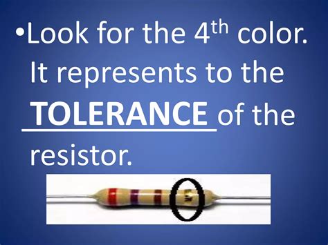 resistor color coding pptx physics science
