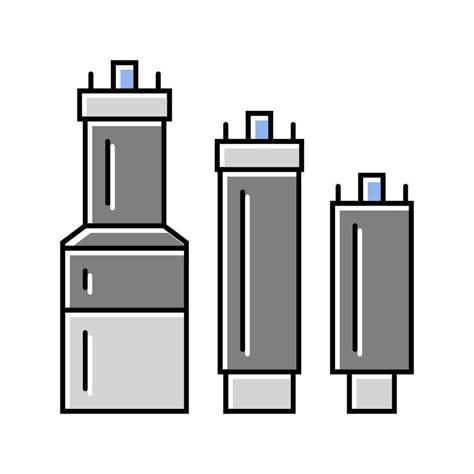 Scintillation Detector Nuclear Energy Color Icon Vector Illustration