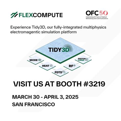 Ofc2025 Opticalcommunications Innovation Tidy3d Photonforge Gpu