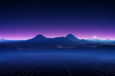 Gradient Futuristic Purple And Blue Background Premium Ai Generated Image