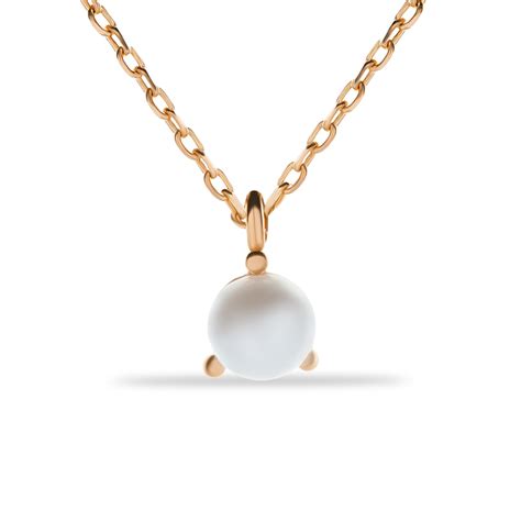 14 Ayar Altın Tek İnci Kolye Minaliva