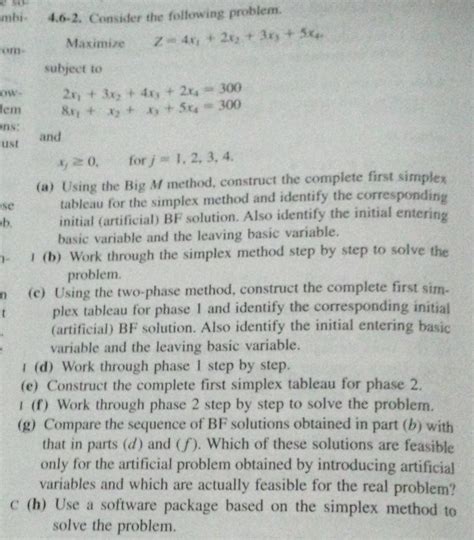 solved consider the following problem maximum z 4x1