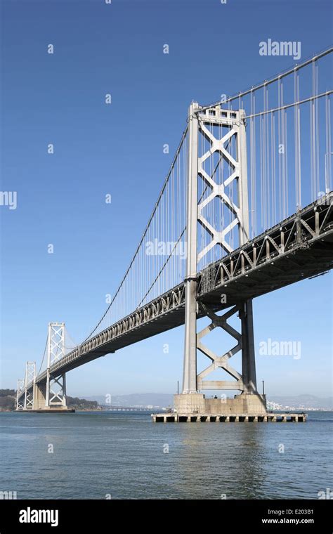 Oakland Bay Bridge From San Francisco To Oakland California Stock