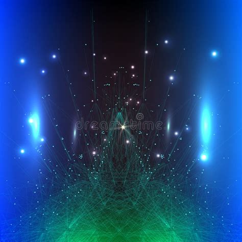 Big Data Visualization Futuristic Infographic Information Aesthetic Design Stock Illustration