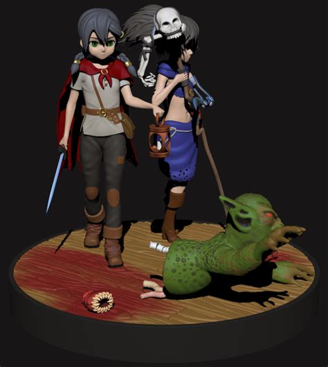 👺 Lona And Cocona From Lonarpg・ 3d File For 3d Printing・cults