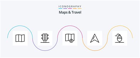 Maps And Travel Line Icon Pack Including Map Fishing Vector Art At Vecteezy