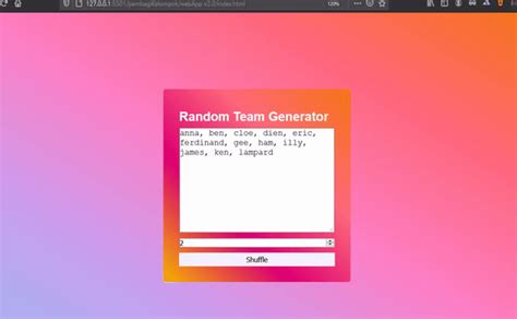 Build Team Generator Using Html Css And Javascript By Handhika