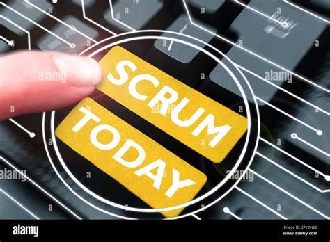 Text Caption Presenting Scrum Internet Concept Handwriting As Distinct From Print Written