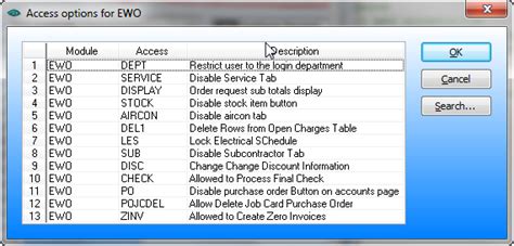 Create Module Access Record