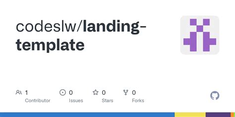 GitHub Codeslw Landing Template