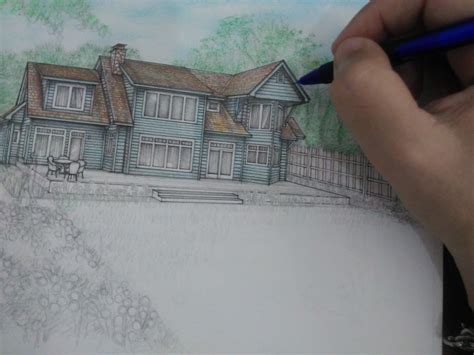 architecture and landscape project service perspective sketch