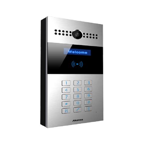 r27a sip intercom with keypad and rf card reader qos solutions
