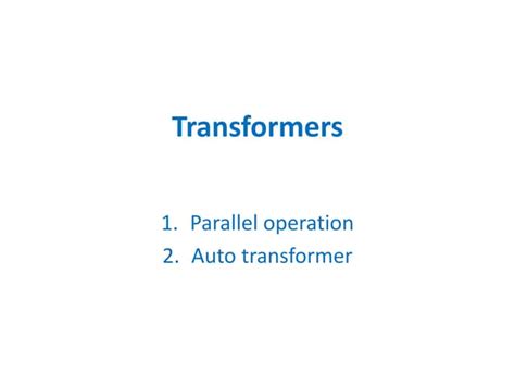 Transformer Parallel Opt Auto Ppt