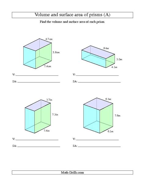 Volume Rectangular Prism Worksheet Proworksheet