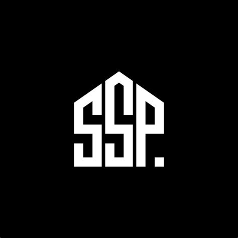 Ssp Letter Logo Design On Black Background Ssp Creative Initials