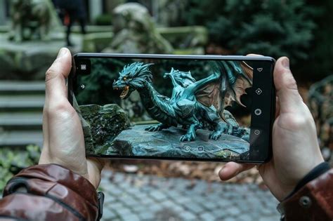 Premium Photo Design An Ar App That Lets Users Explore Fantasy W Generative Ai