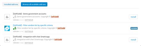 Addon Soft Solid Filter Vendors List By Specific Criteria Add Ons