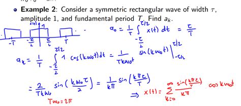 solved example 2 consider a symmetric rectangular wave of