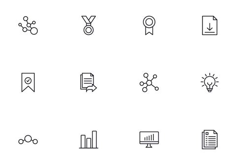 Education Line Icon Set Collection Of High Quality Signs For Web