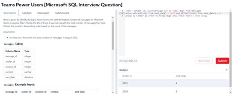Saurabh Upadhyay On Linkedin Sql Datalemur Interviewpreparation