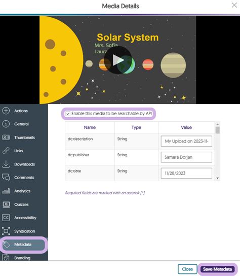 How To Enable Media To Be Searchable By Apis Yuja Help Center