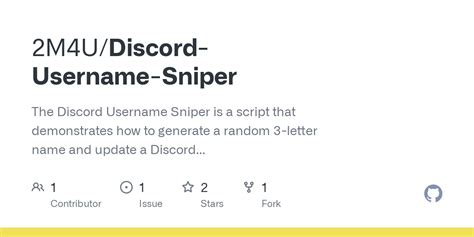 GitHub M U Discord Username Sniper The Discord Username Sniper Is A Script That Demonstrates