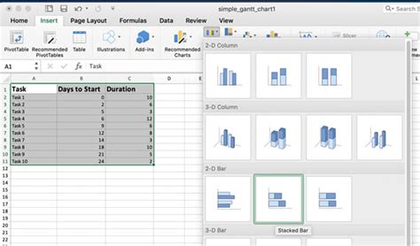 Gantt Chart In Excel