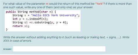 Solved For What Value Of The Parameter M Would The Return Of