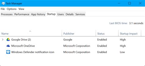 What Is Last Bios Time In The Windows Task Manager